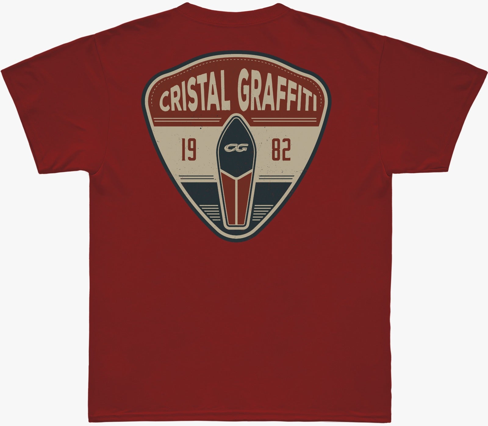 Camiseta Cristal Graffiti - Vermelho - Prancha 82 – Cristal Graffiti Store
